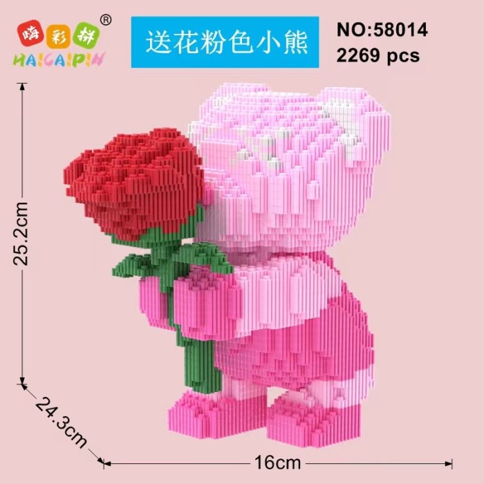 Lagi Promo Lego Block Bear Confession Series Bricks Nano Block Mainan ...
