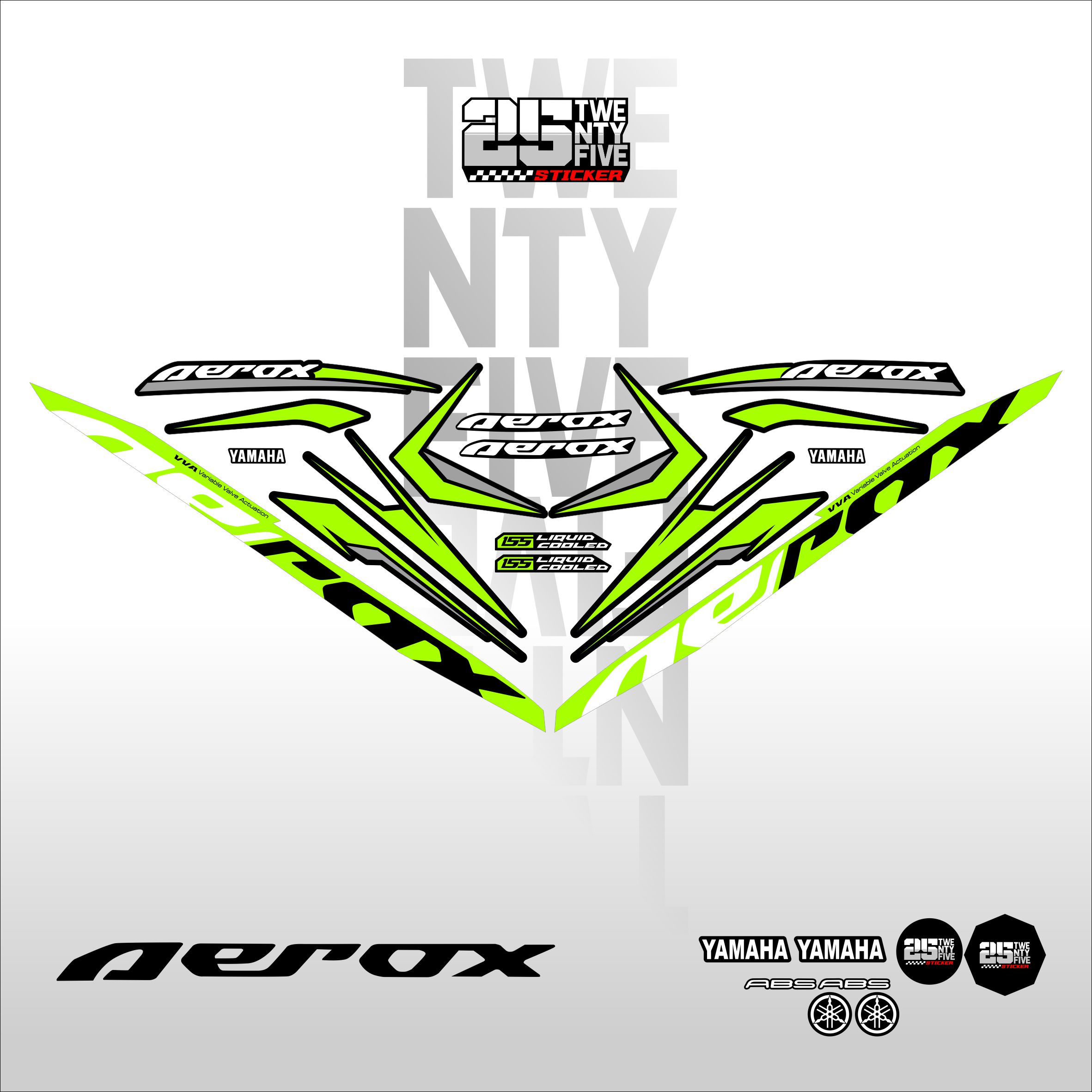 STRIPING AEROX 155 CONNECTED/STIKER AEROX/STICKER NVX/DECAL AEROX/AEROX ...