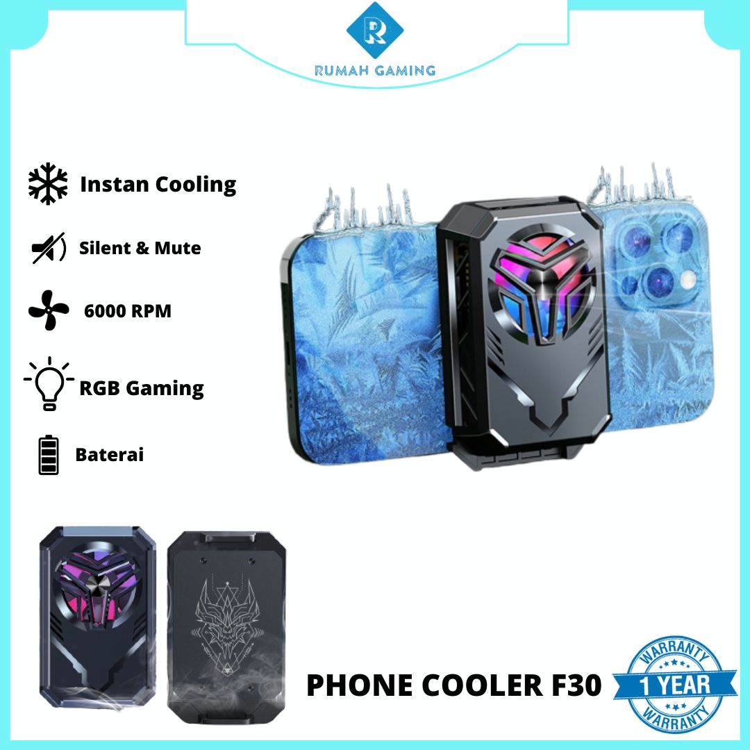 Original Phone Cooler Gaming F30 - Kipas Pendingin HP Fancooler/Cooling ...