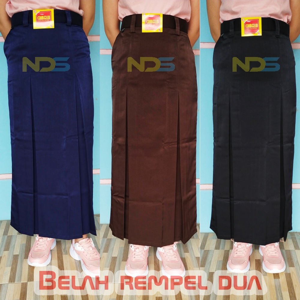 Rok Span Sekolah SMP Biru Coklat Pramuka Hitam Putih Rempel Dua ...