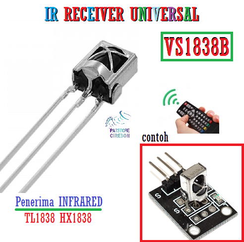 IR Receiver Universal VS1838B Sensor Penerima Infrared TL1838 HX1838 ...
