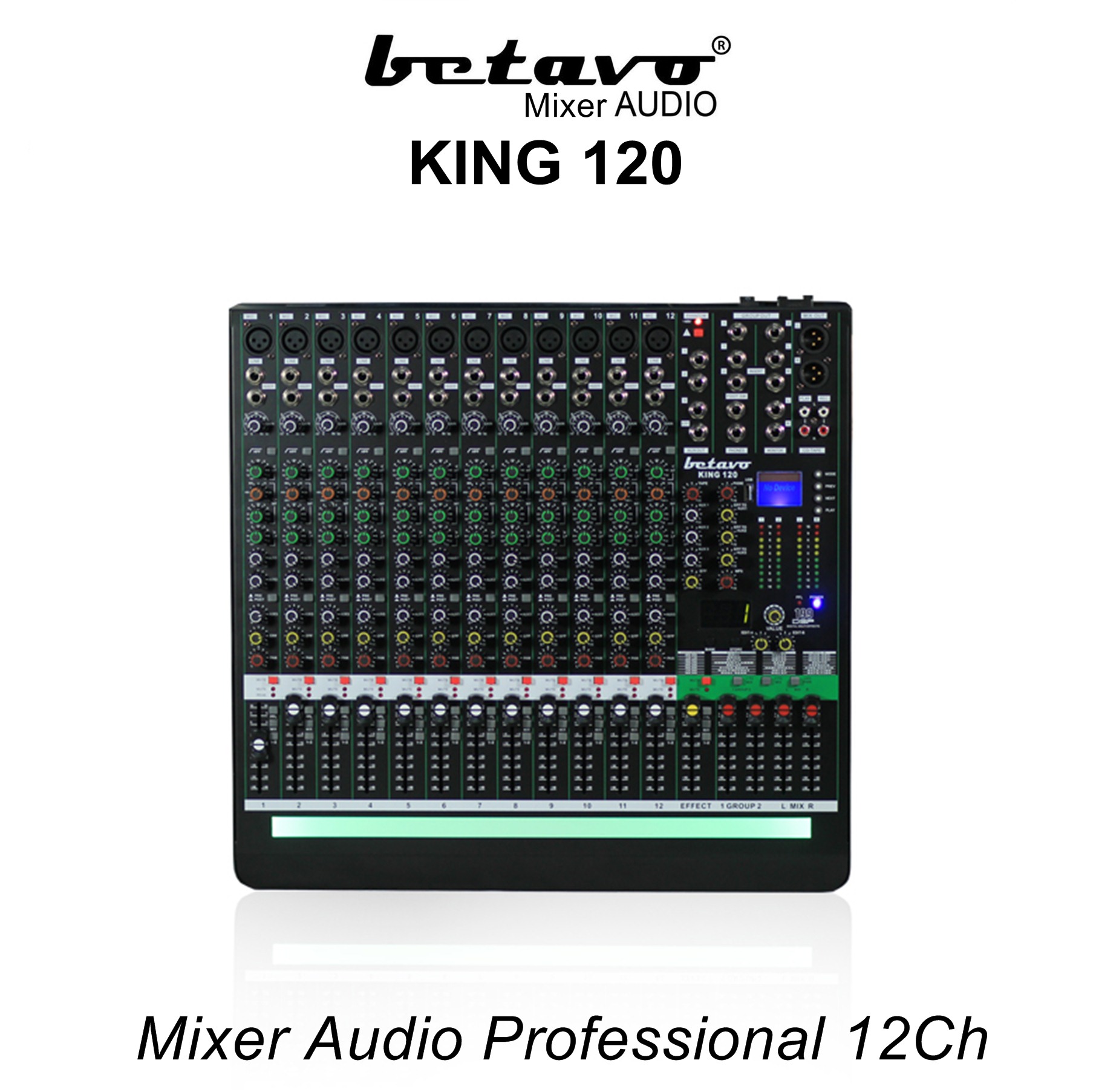 Mixer Audio Betavo King 120 12ch Mixer Betavo KING120 | Lazada Indonesia