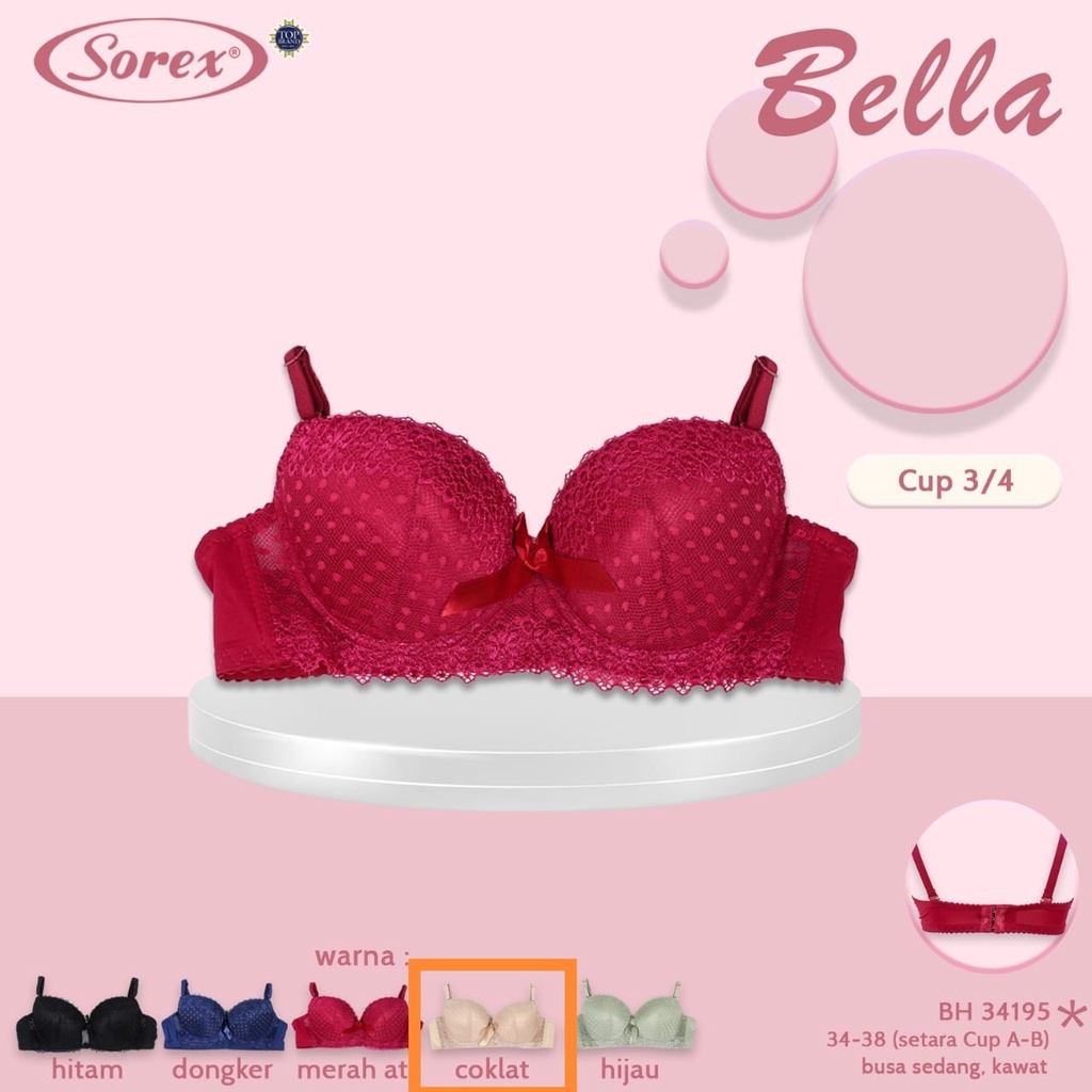 Bra BH Sorex 34195 Kawat Busa Sedang (Cup A-B) | Lazada Indonesia
