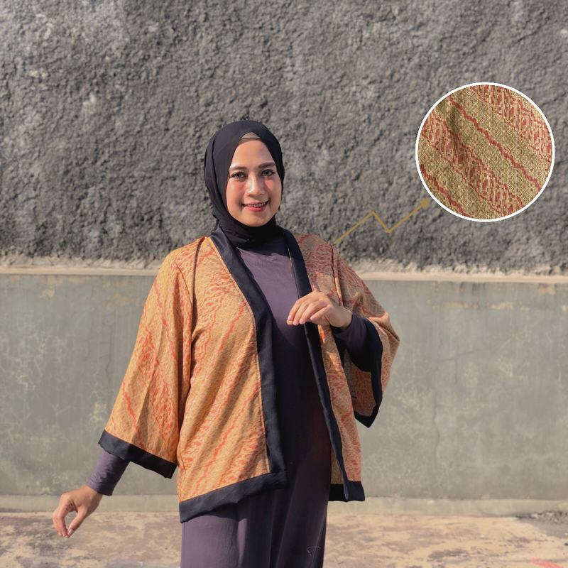 PARVEZ OUTER BATIK/OUTER BATIK WANITA/OUTER HIJAB/CARDIGAN BATIK JUMBO ...