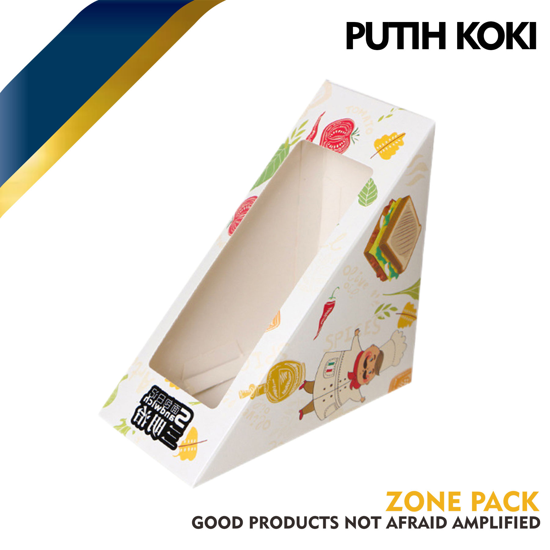 [10 PCS] Kotak Sandwich Paper Craft | Box Packing Sandwich | Mika ...