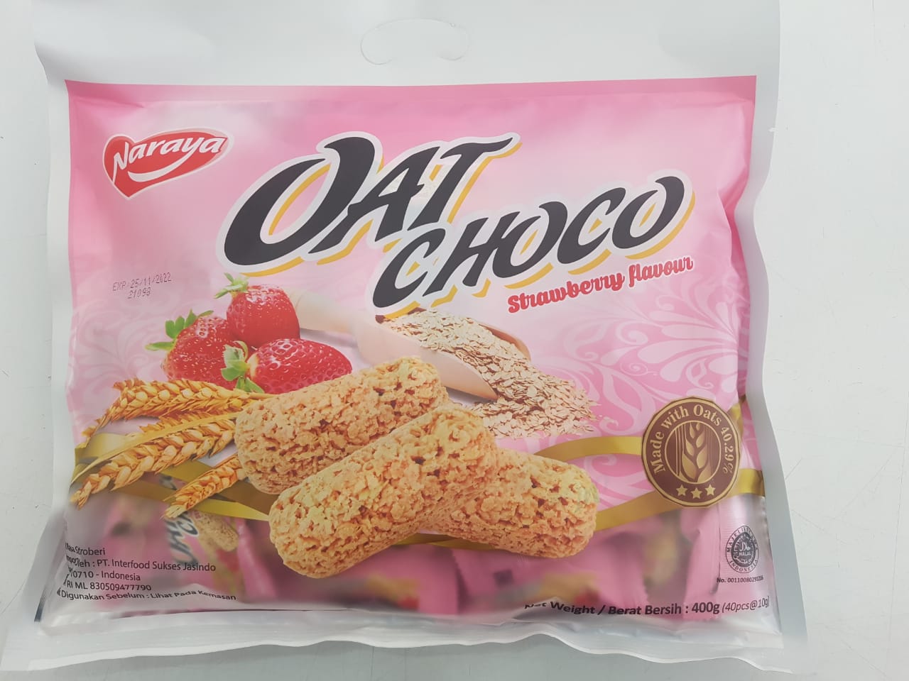 PROMO!! Oat Choco Naraya Netto 400 gr Isi 40 pcs x @10gr makanan sereal ...
