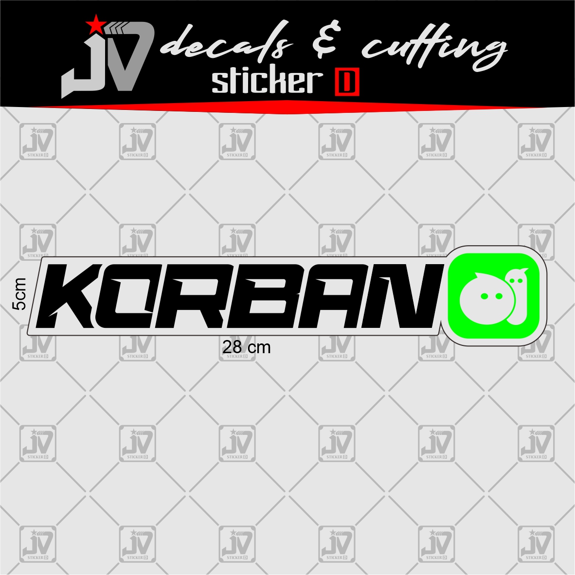 sticker korban michat cutting sticker motor | Lazada Indonesia