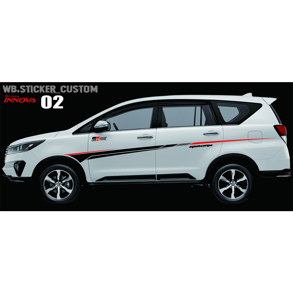 Stiker mobil toyota kijang innova stiker mobil innova cutting stiker ...