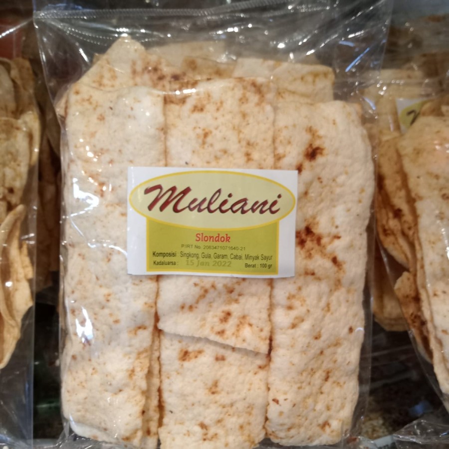 Keripik Slondok Pedas Manis ISI 100 GRAM Kerupuk Gurih Khas SOLO ...
