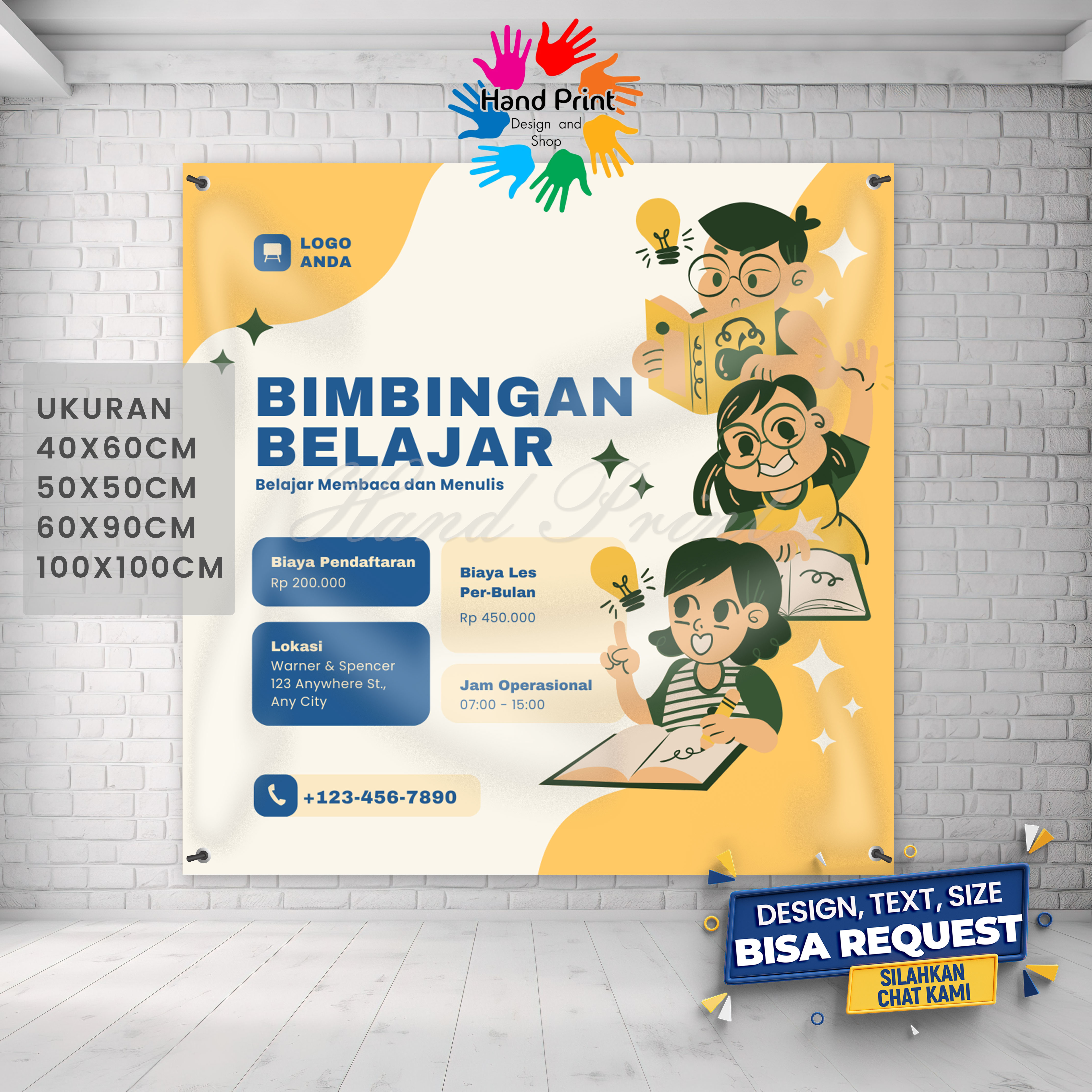 Spanduk Banner MMT Kembali Ke Sekolah Back to school Bimbingan Belajar ...