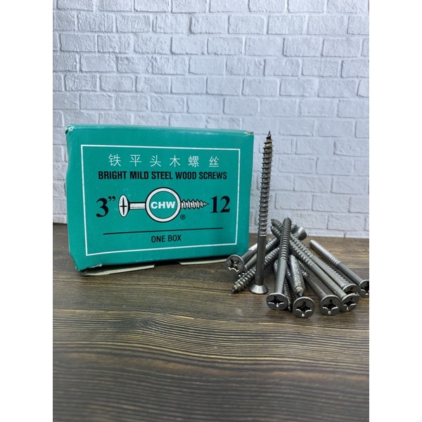 Sekrup Kayu Besi 3”x12 / Steel Wood Screws CHW 3”x12 | Lazada Indonesia