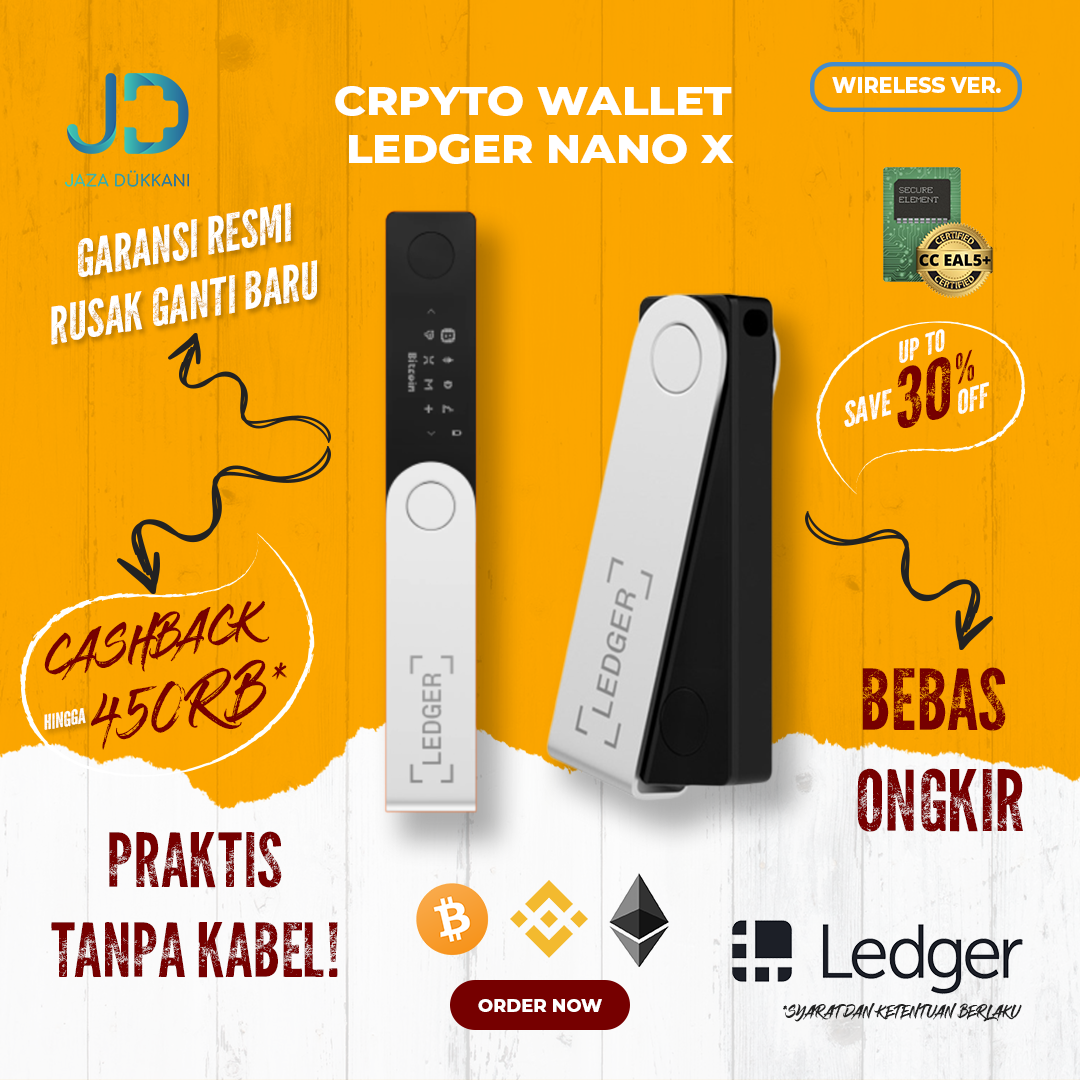 Ledger Nano X Crypto Cold Wallet Dompet Bitcoin Cryptocurrency | Lazada ...