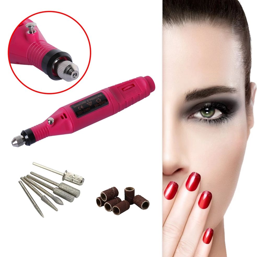 Alat Bor Mini Mesin Pedicure Manicure Poles Kuku Elektrik Gerinda ...