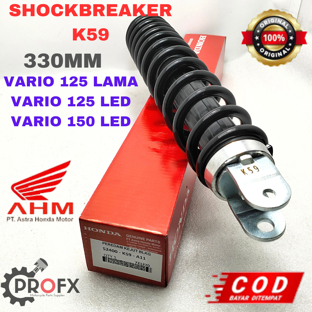 SHOCKBREAKER BELAKANG VARIO 125 VARIO 125/150 LED HONDA K59 KUALITAS ORIGINAL ASLI AHM SOK BEKER ...