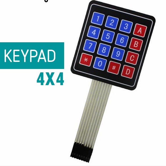 Keypad Membran 4x4 Matrix Arduino 4 X 4 Input Key Pad Membrane Lazada