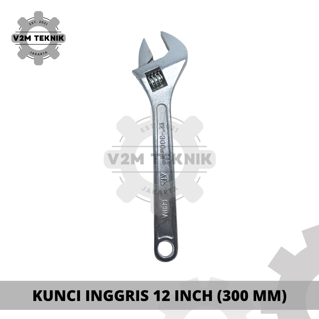 ATS Kunci Inggris 12’’ / Adjustable Wrench 12 Inch / Kunci Inggris 12 ...