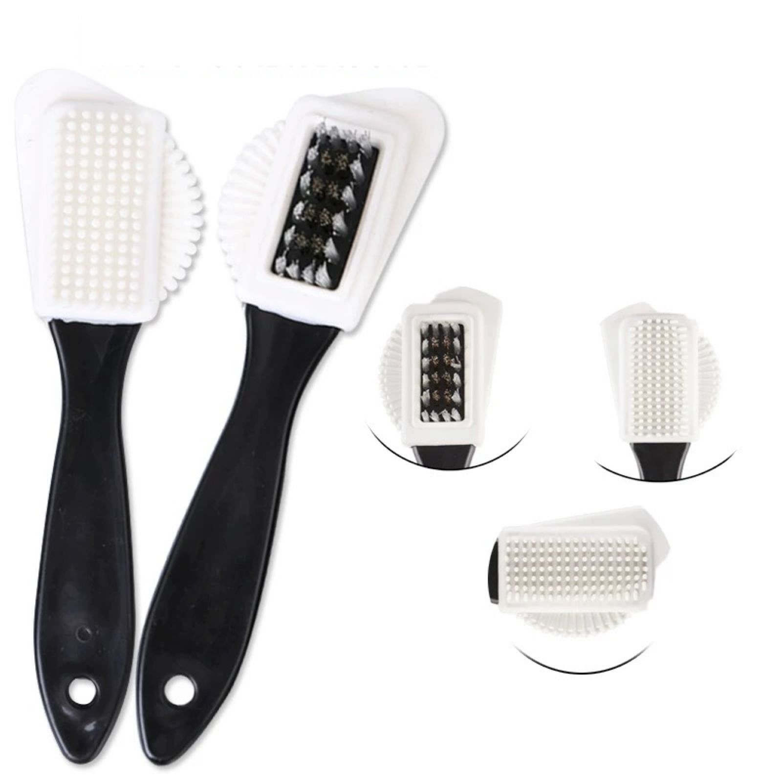 Sikat Sepatu Suede 3 Sisi Nubuck Brush Sikat Sepatu 3 Sisi Multifungsi ...