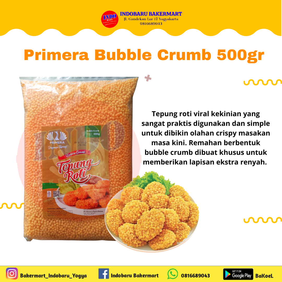Primera Tepung Bubble Crumb 500gr | Lazada Indonesia