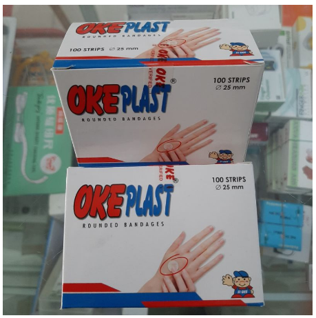 Plester Bulat OK Plast Plastic Bandage Setelah Suntik Plaster | Lazada ...