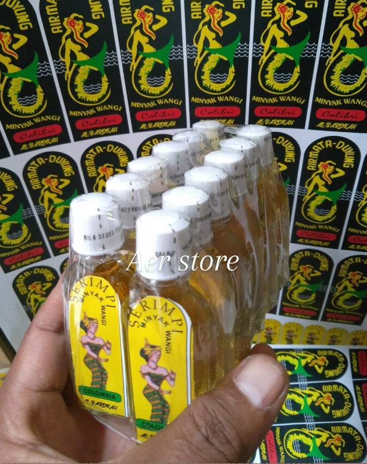 minyak wanggi parfum air mata duyung serimpi paket 1 losin non alkohol ...