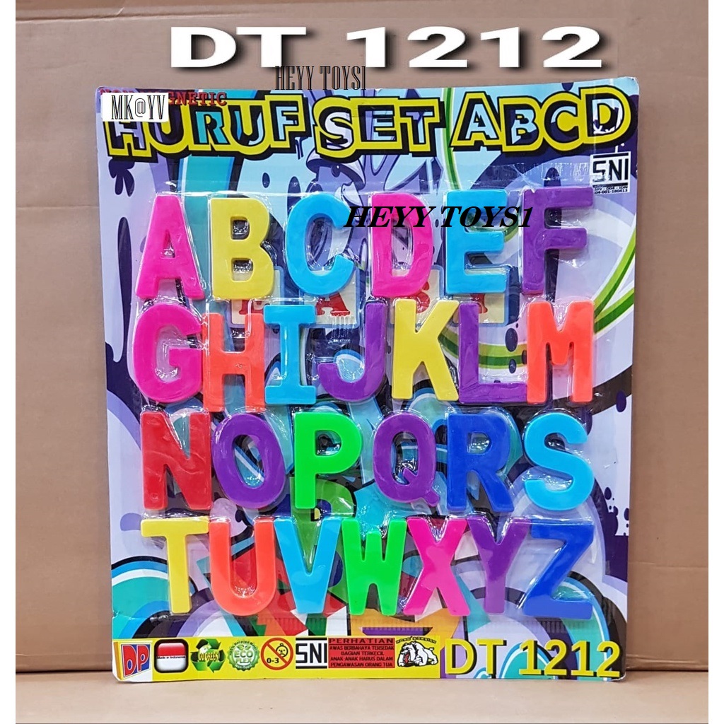 MAINAN HURUF SET ABCD DT1212 MAINAN HURUF ABJAD MAINAN EDUKASI MENGENAL ...