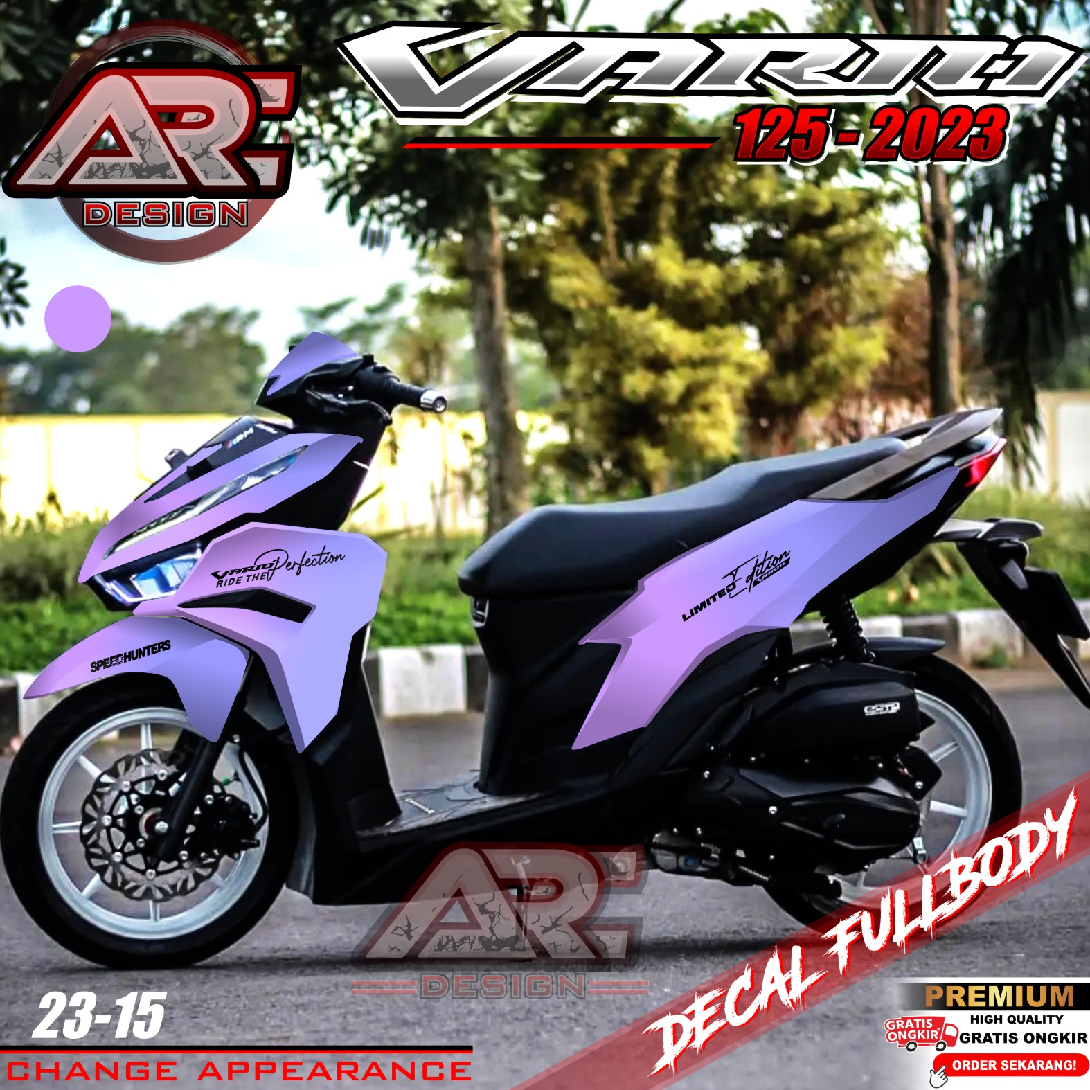 (COD) TERBARU Decal Sticker Honda Vario 125 New 2022 2023 2024 Full ...