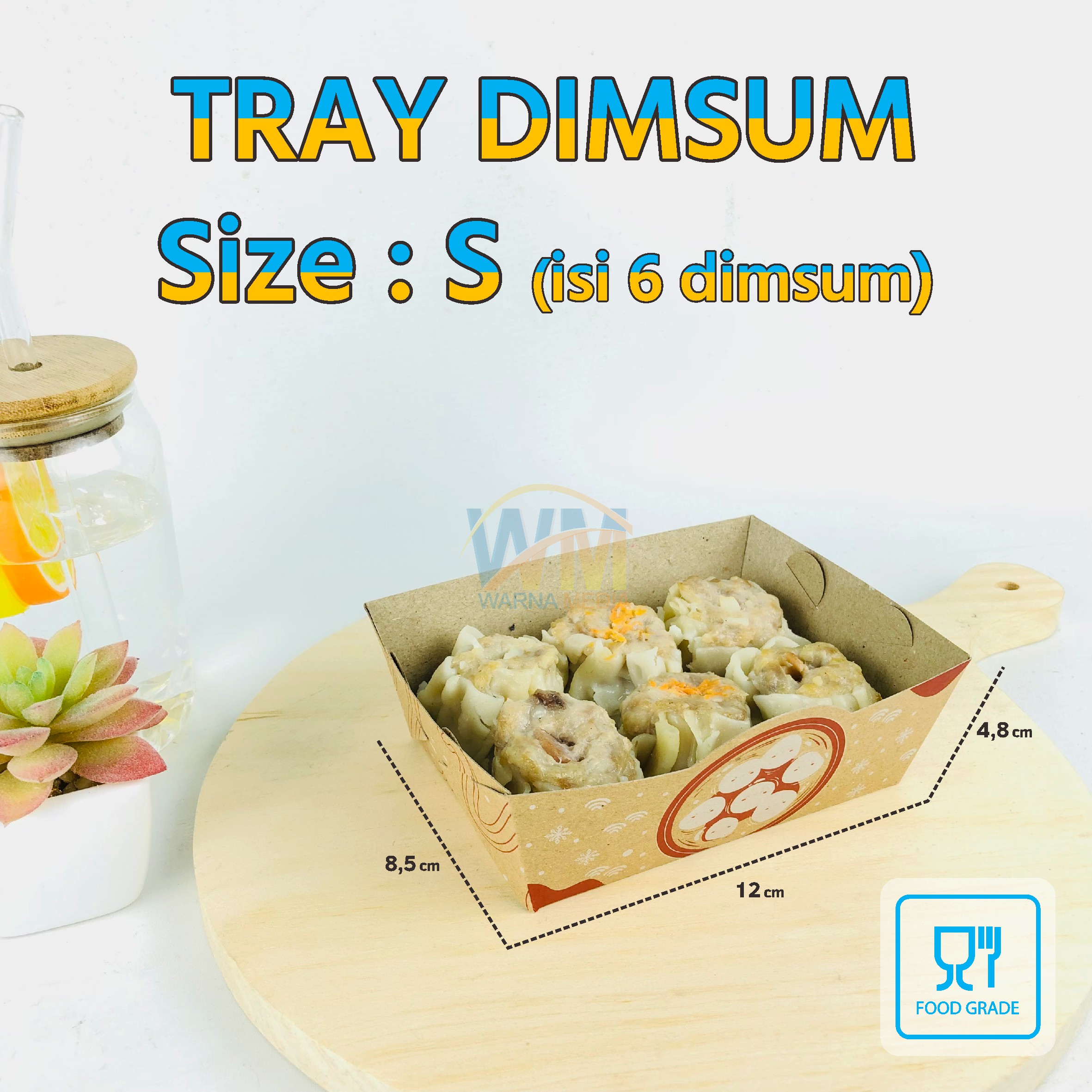 (isi 25pcs) Dus Box Dimsum Laminasi / Kotak Dimsum / Lunch Box XS / Dus ...
