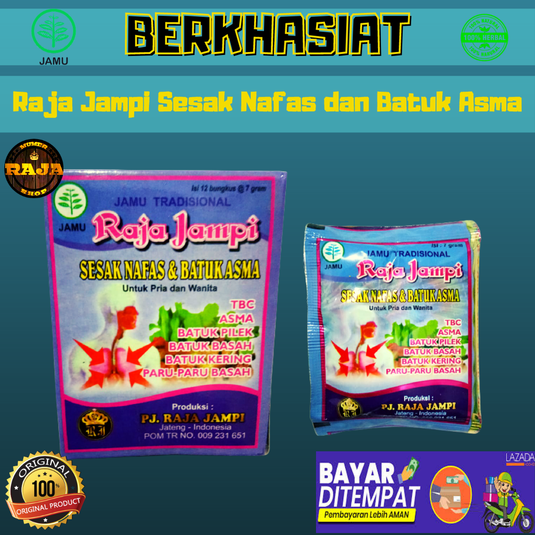 BERKHASIAT JAMU SESAK NAFAS DAN BATUK ASMA RAJA JAMPI//JAMU TRADISINAL ...