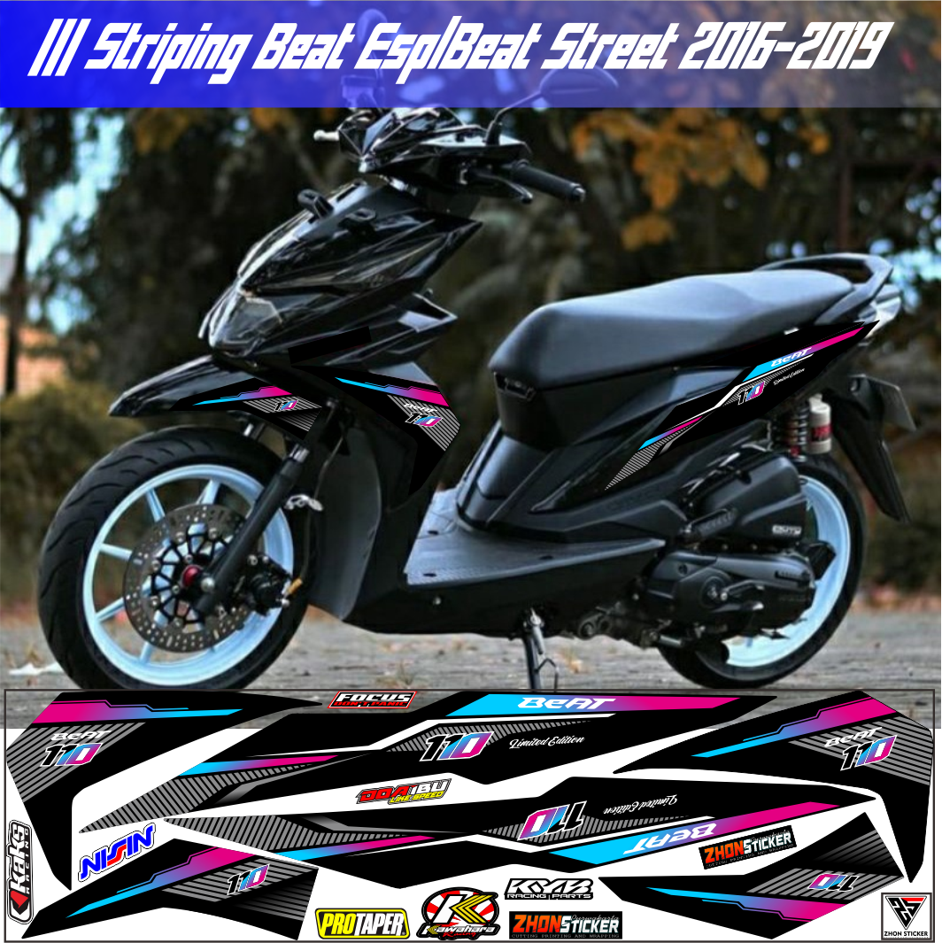 sticker list-motor beat esp/beat street variasi plat bodi beat new 2016 ...
