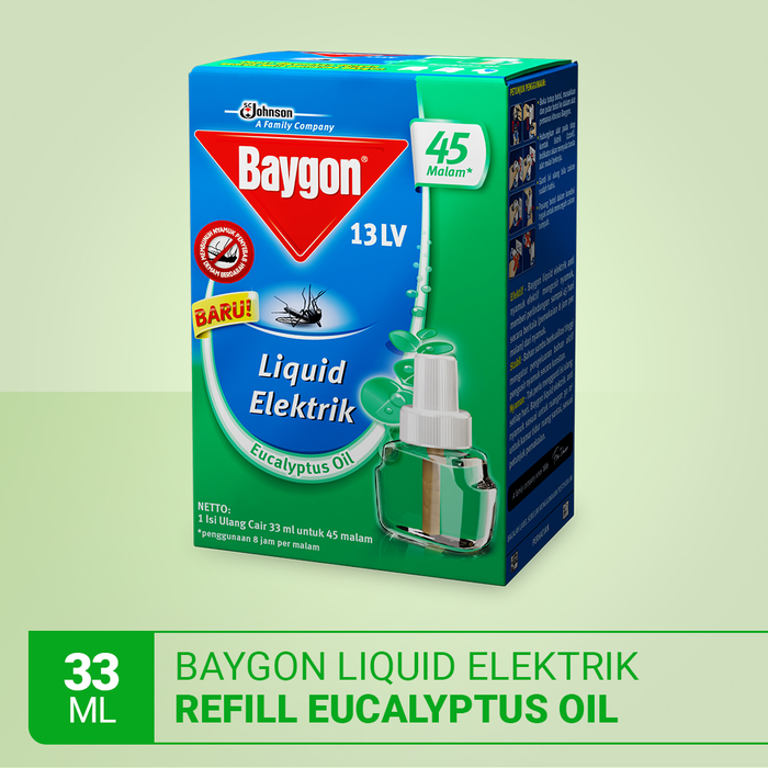 BAYGON LIQUID ELEKTRIK REFILL EUCALYPTUS 33ML | Lazada Indonesia