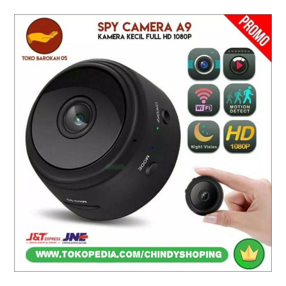 Kamera Cctv A9 Mini Spy Camera A9 Wifi Hidden Camera Wireless Hd 1080P ...
