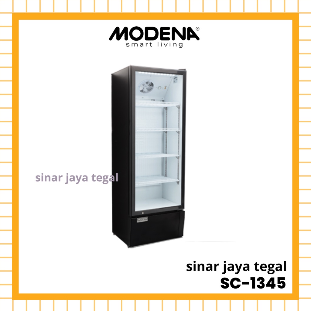 SHOWCASE MODENA SC-1345 - 340 LITER | Lazada Indonesia