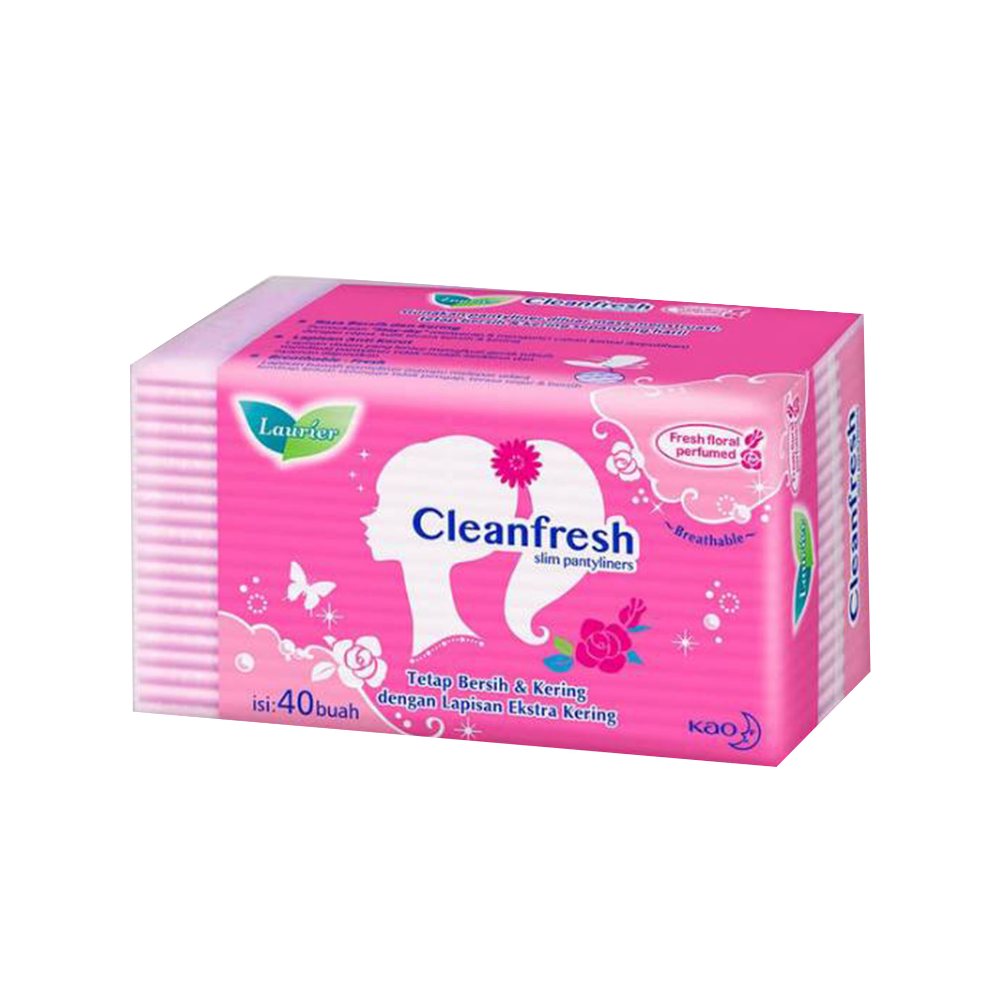 Pembalut Laurier CleanFresh Slim pantyliners 40 Buah | Lazada Indonesia