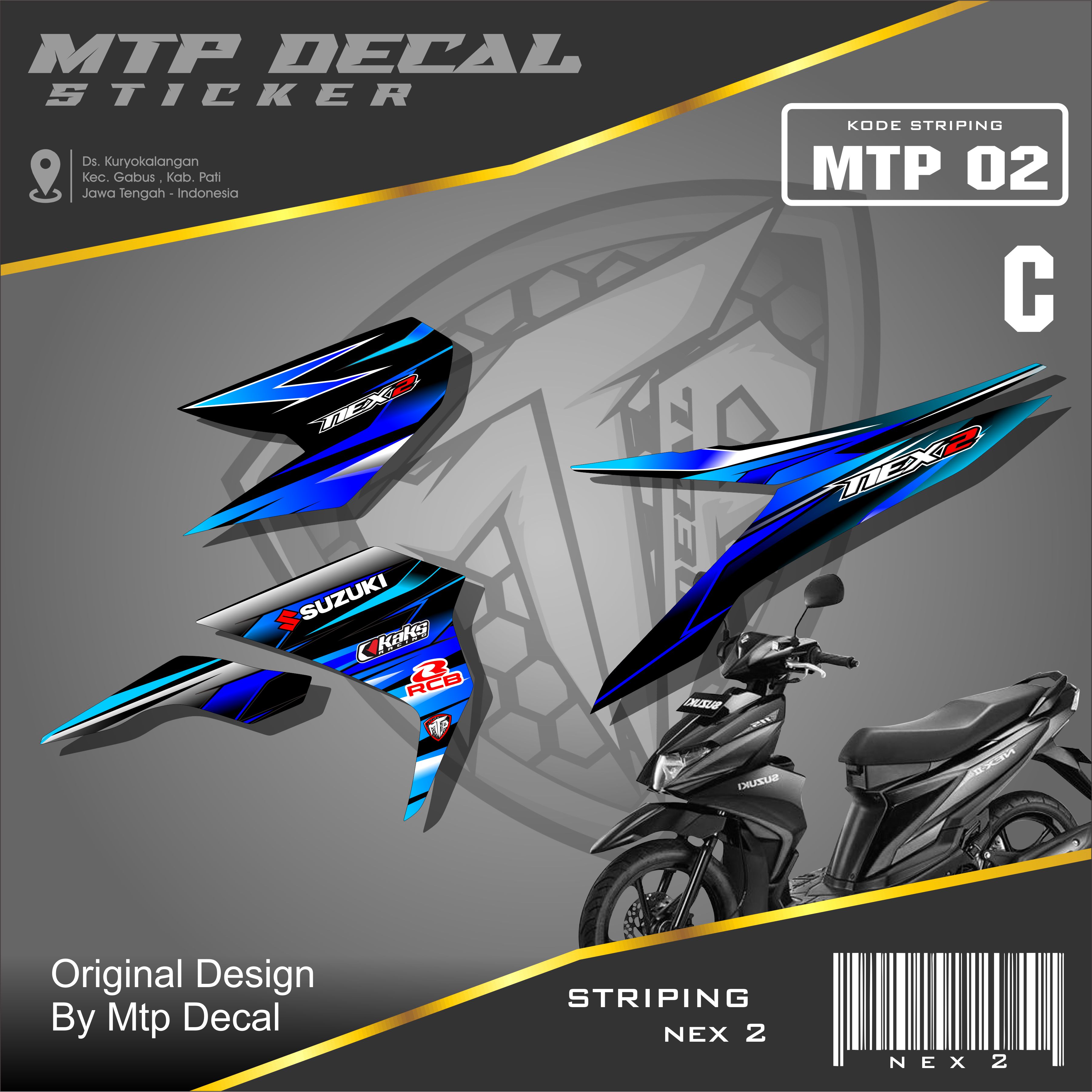 Sticker Striping Suzuki NEX 2 Semifullbody-Striping Suzuki Nex 2 Motif ...