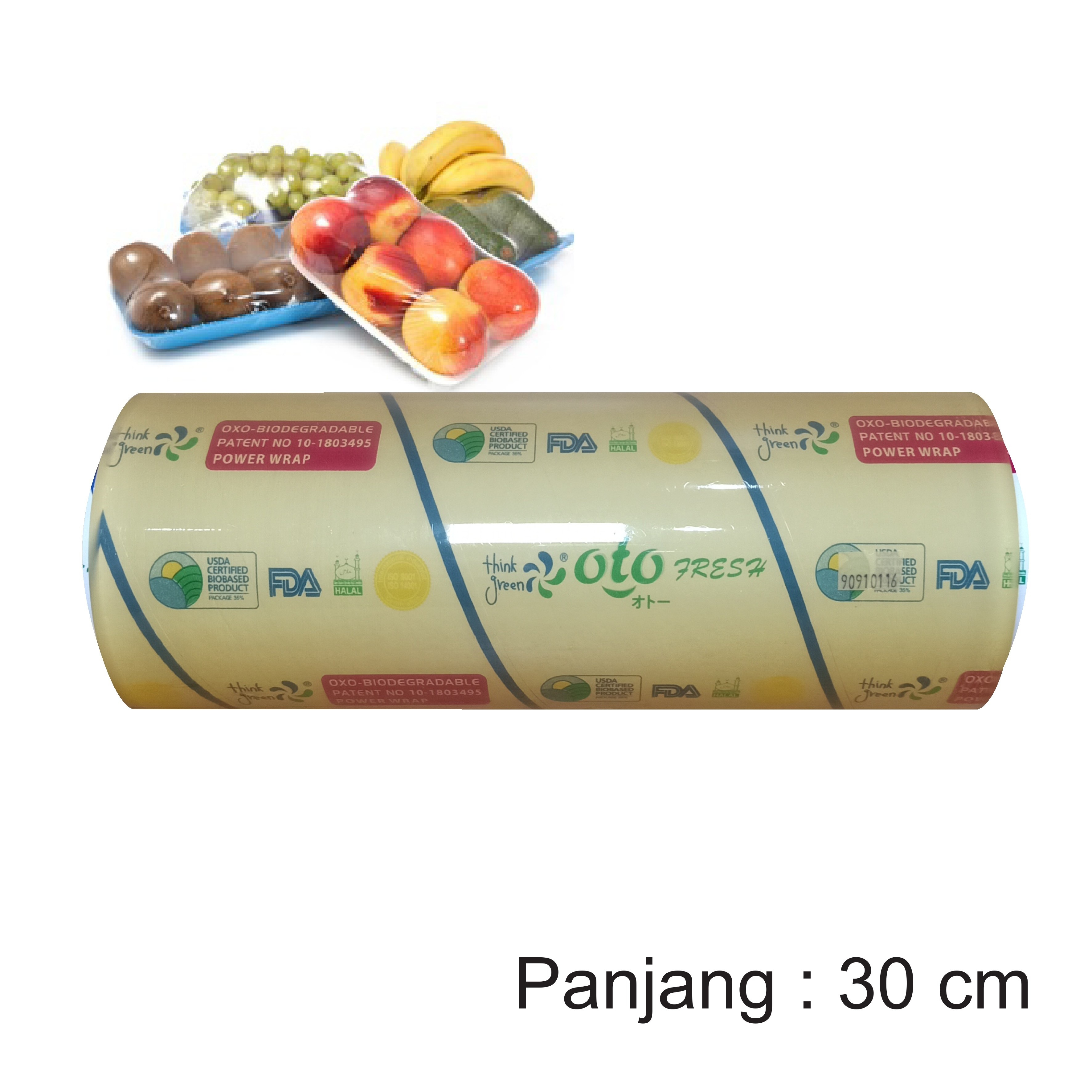 OTO Fresh Plastik Wrapping Wrap Pembungkus Makanan Standar FDA OXO ...