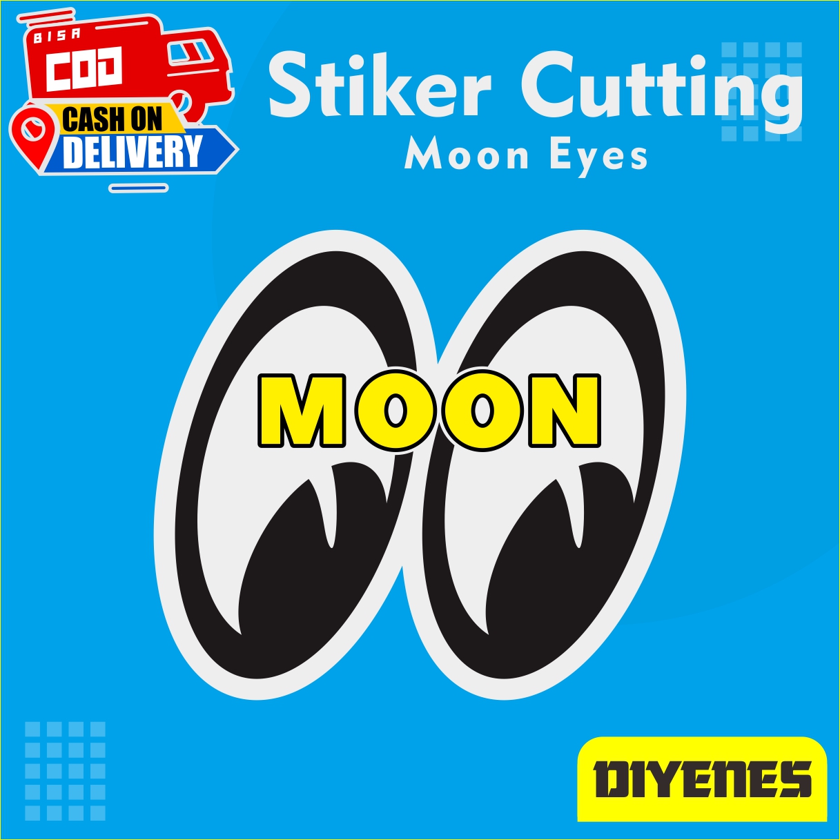 Sticker Cutting Moon Eye, Sticker Cutting Menyala, | Lazada Indonesia