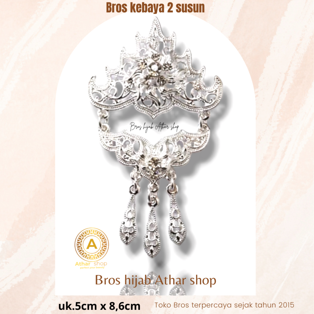 Bros Kebaya Gold Emas Kutubaru 2 Susun Bross Pesta Lamaran Pengantin ...