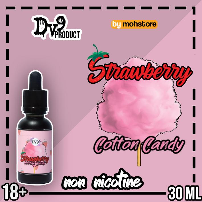 Liquid Non Nicotine Dv9 Strawberry Cotton Candy 30ml Vape | Lazada ...
