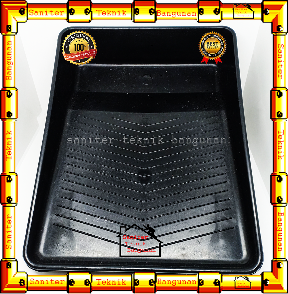 Bak Cat Hitam / Wadah Cat Kuas Roll / Baki Cat | Lazada Indonesia