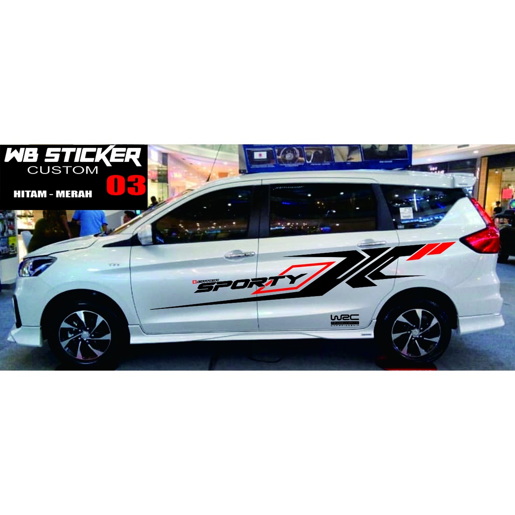 STICKER BODY SAMPING CUTTING STICKER VARIASI MOBIL NEW ERTIGA,AVANZA ...
