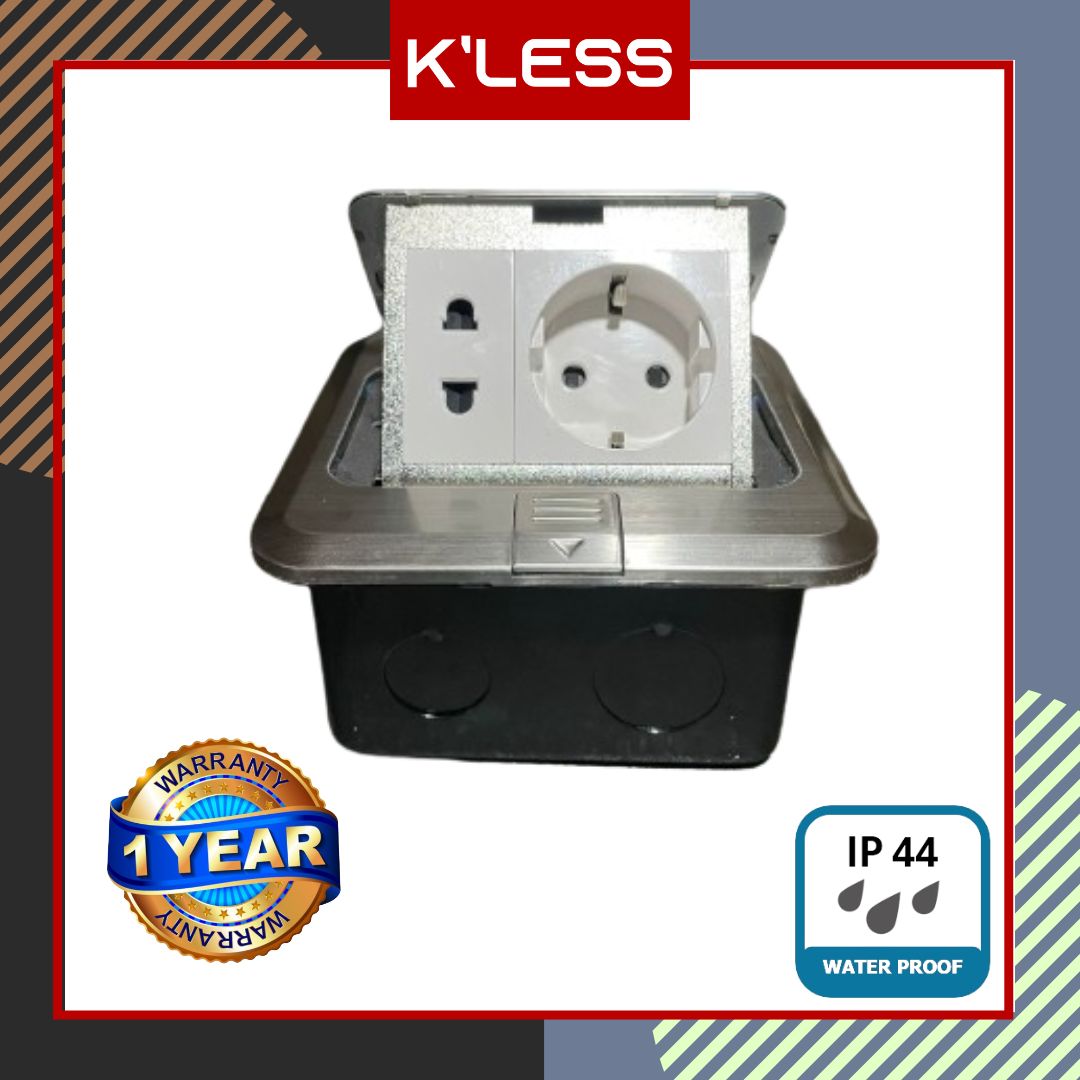 Stop Kontak Lantai Tanam Soft Touch Pop Up System Floor Socket type 1 ...