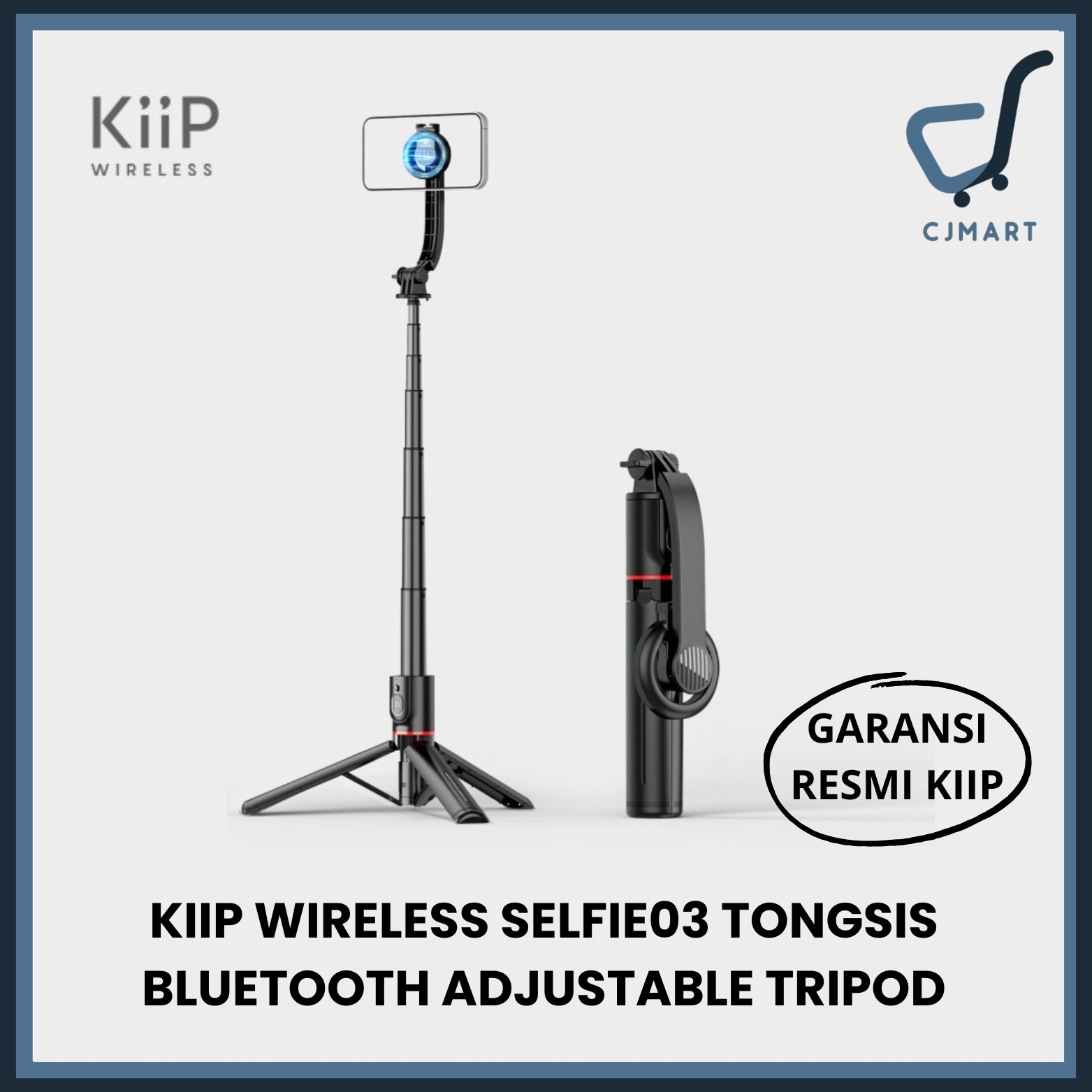KIIP WIRELESS SELFIE03 TONGSIS BLUETOOTH ADJUSTABLE TRIPOD MAGNETIC ...
