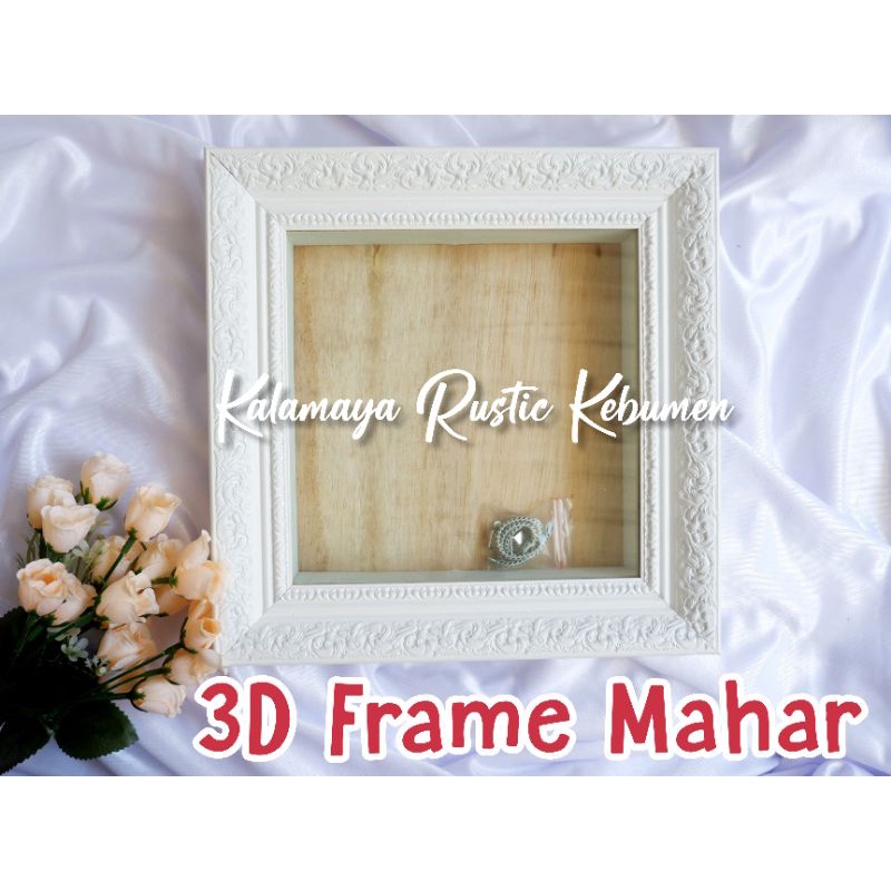 Frame Bingkai Ukir Untul Mahar Pigura Kotak Seserahan Hantaran Bahan ...