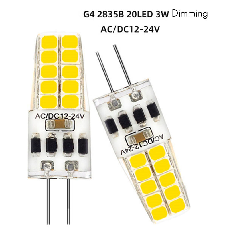 10PCS G4 LED Bulb AC/DC12V-24V 3W LED G4 Light 20LED 360 Beam Angle ...