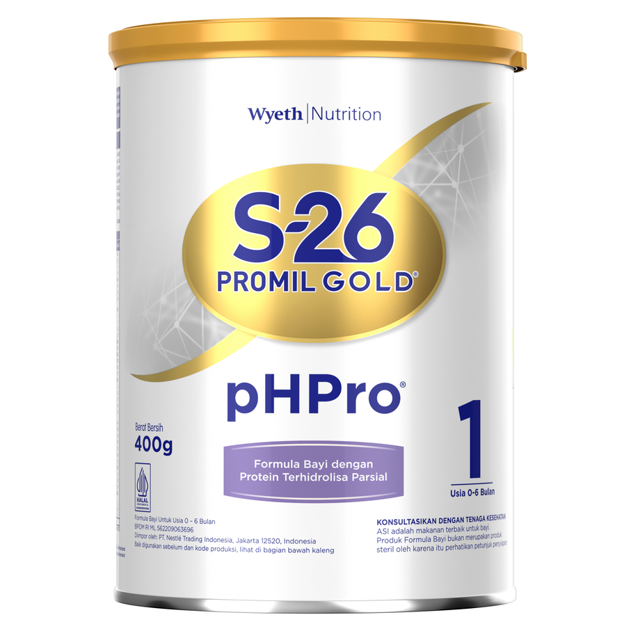 S-26 Promil GOLD pHPro Tahap 1 Susu Formula Usia 0-6 Bulan, Kaleng 400g ...