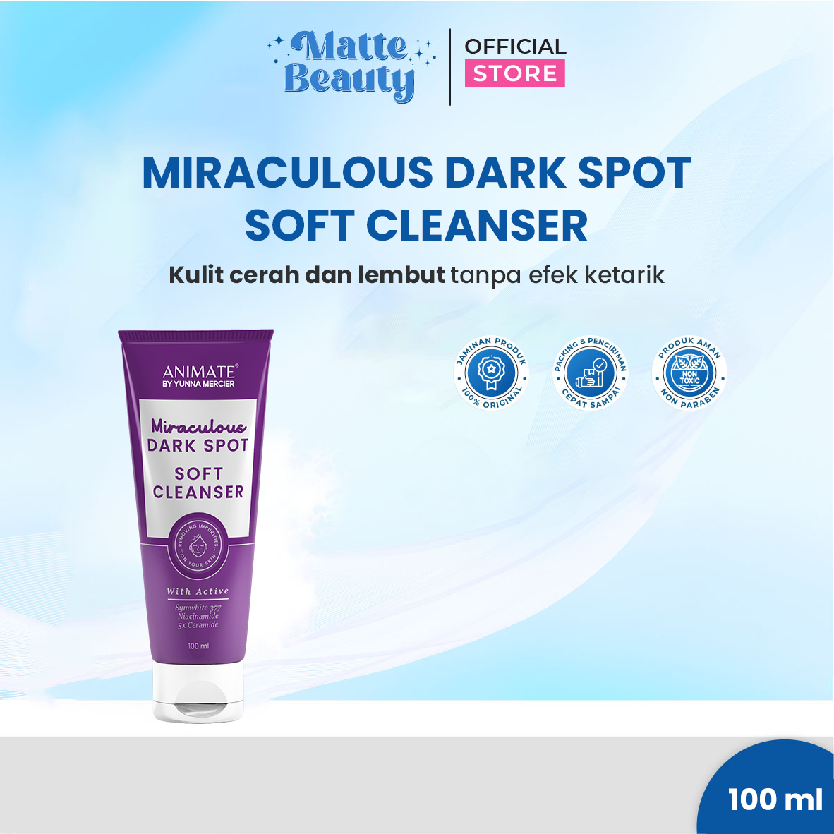 Animate Miraculous Dark Spot Soft Cleanser 100 ml | Lazada Indonesia Animate Miraculous Dark Spot Soft Cleanser 100 ml | Lazada Indonesia
