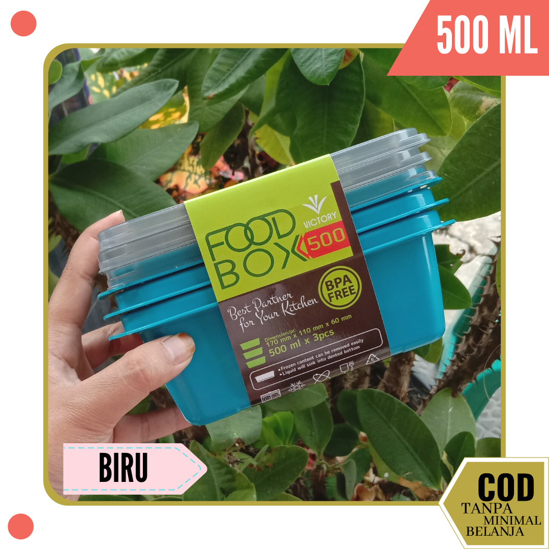 BOX PLASTIK TEMPAT MAKANAN - GROSIR FOOD BOX PLASTIK FOOD BOX (500 ML ...