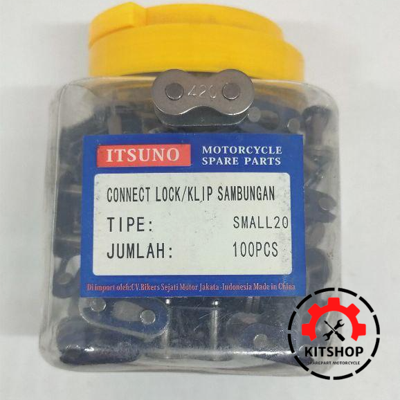 10 Pcs Sambungan Rantai Rante Spi Penyambung Universal Ukuran Type 420 ...