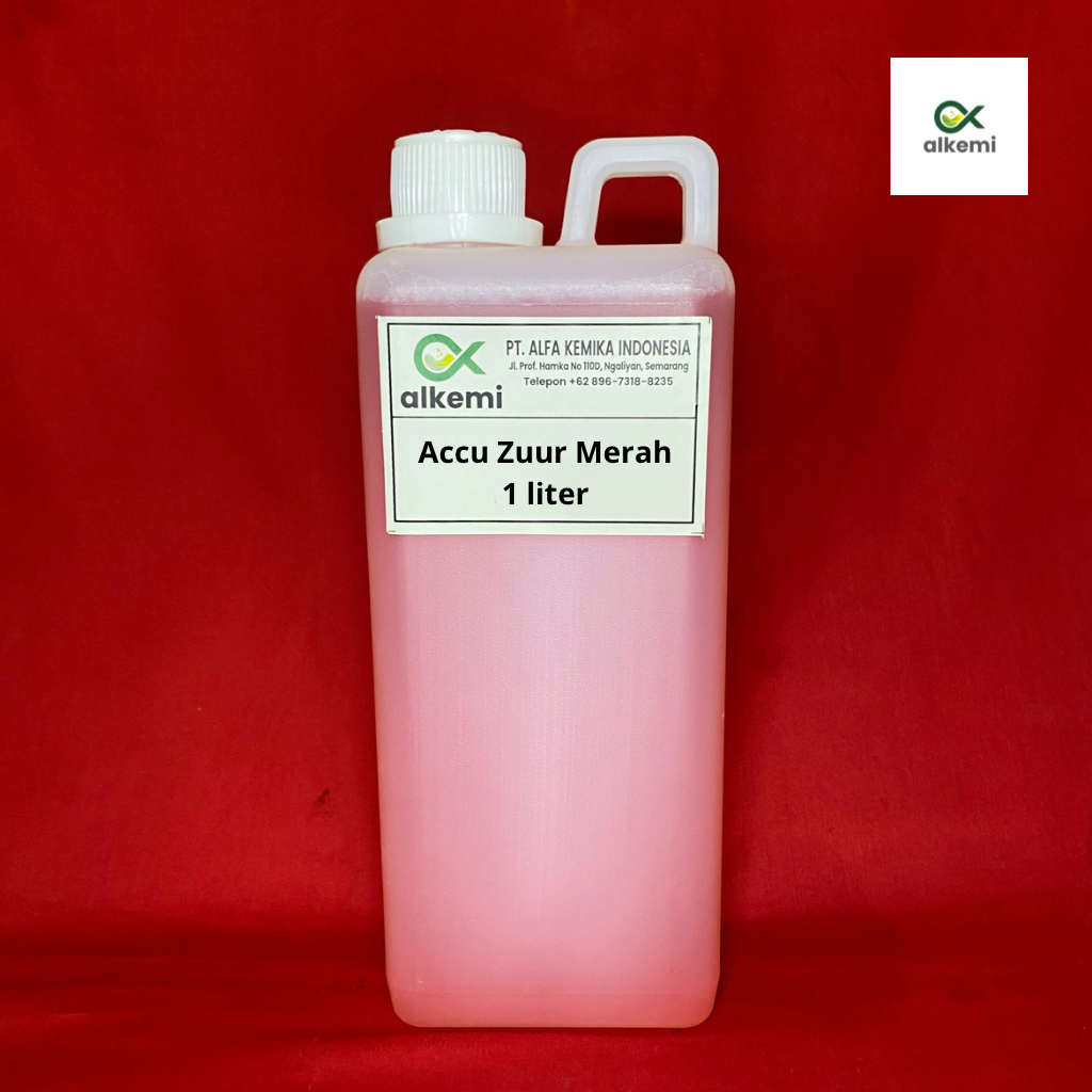 Air Aki Zuur / Air Accu Zuur / Air Aki Merah 1 Liter | Lazada Indonesia