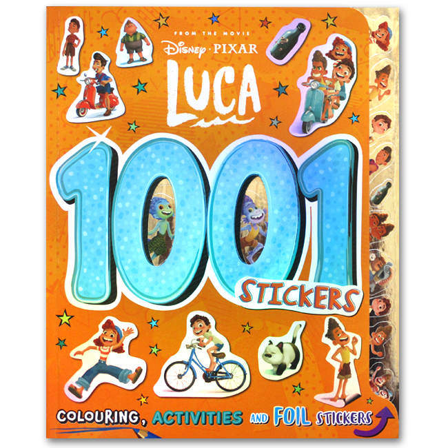 Disney Pixar LUCA 1001 Stickers Book (Includes Colouring, Activities ...